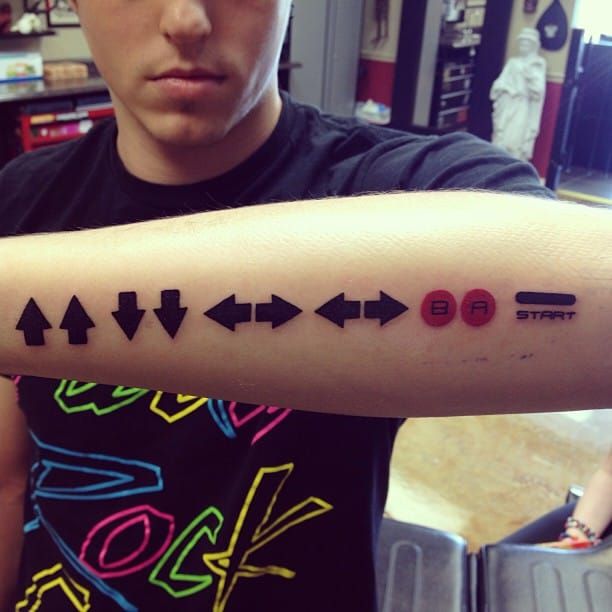 Contra Code Tattoos