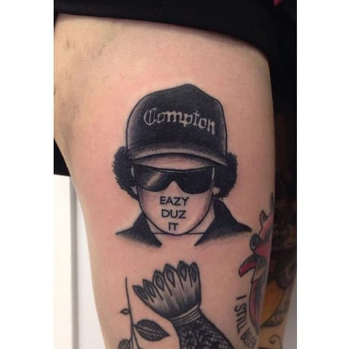 Tattoo uploaded by Ross Howerton • Eazy-E from Jeremy D's (IG—jeremy_d ...