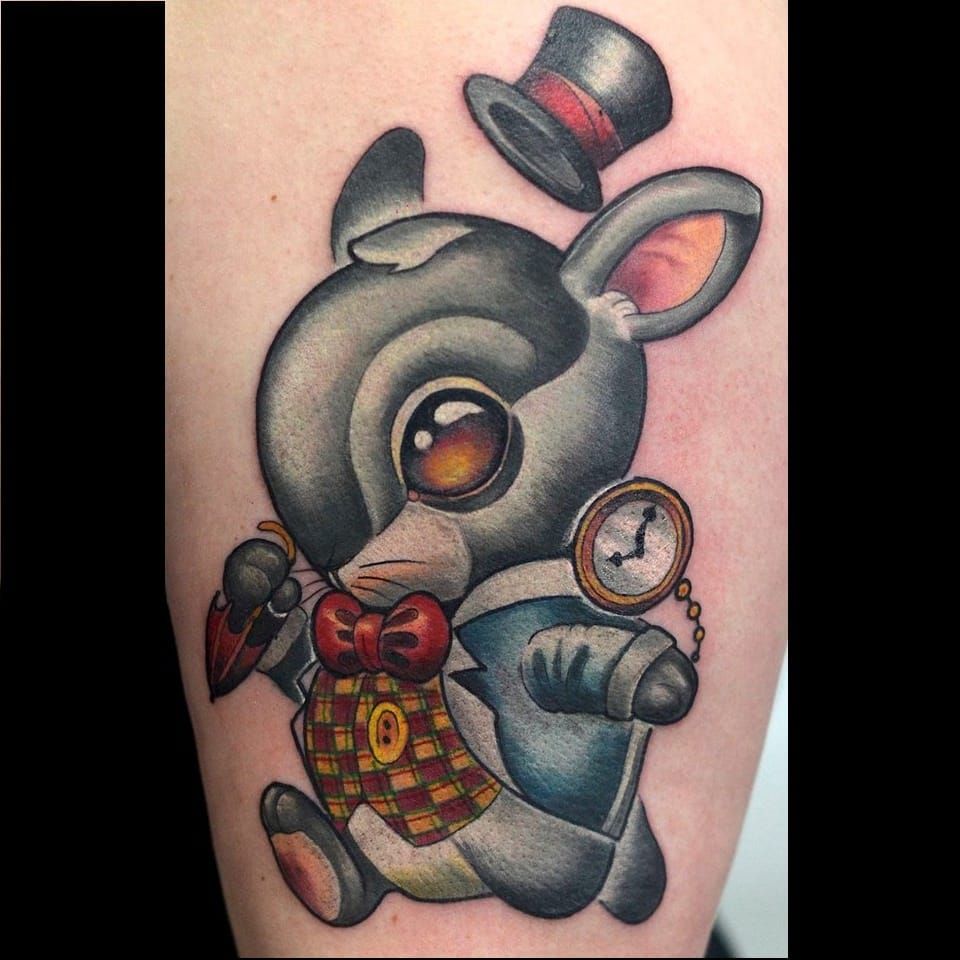 New School Rabbit Tattoo