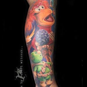Tattoo uploaded by Ross Howerton • A very realistic Fraggle Rock tattoo ...