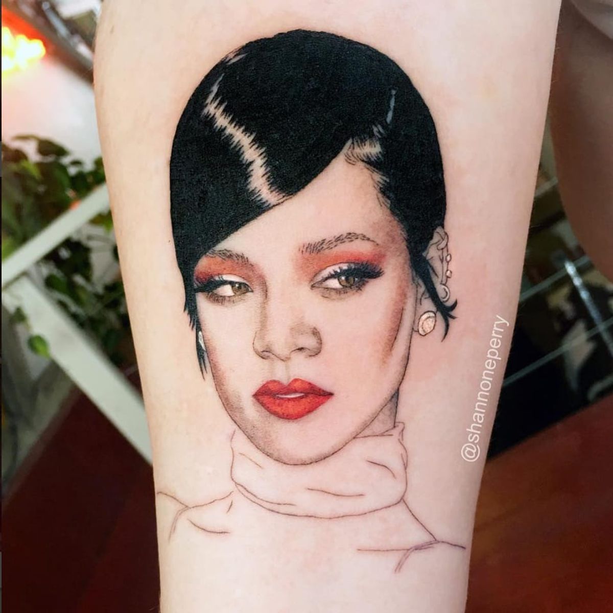 Tattoo uploaded by Charlie Connell • Rihanna. (Via IG - shannoneperry ...