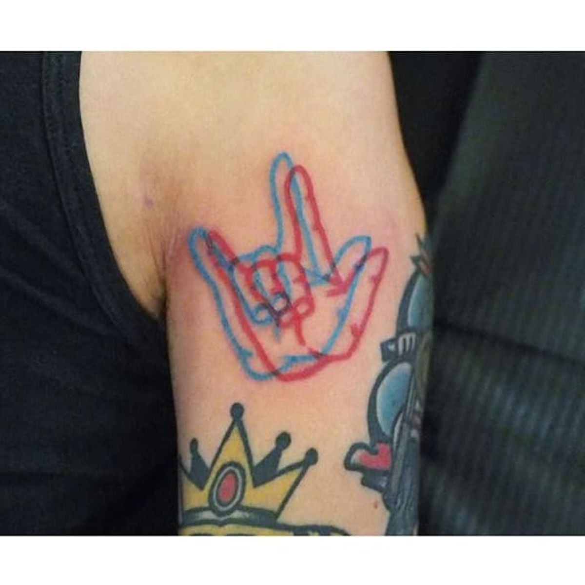 Tattoo uploaded by Xavier • Hang sign anaglyph tattoo by Marcus Yuen. # ...