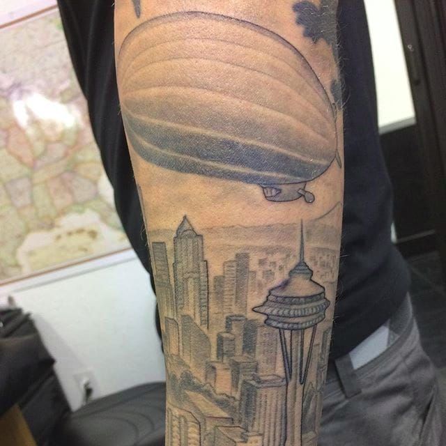 Zeppelin Blimp Tattoos The American Navy's "Passenger" Airship