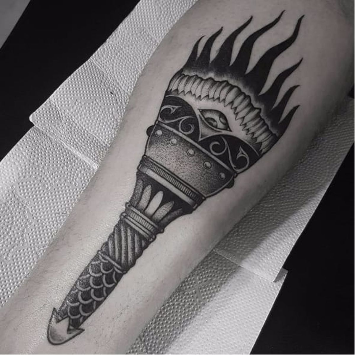 Tattoo uploaded by JenTheRipper • Torch tattoo by Planoc #Planoc # ...
