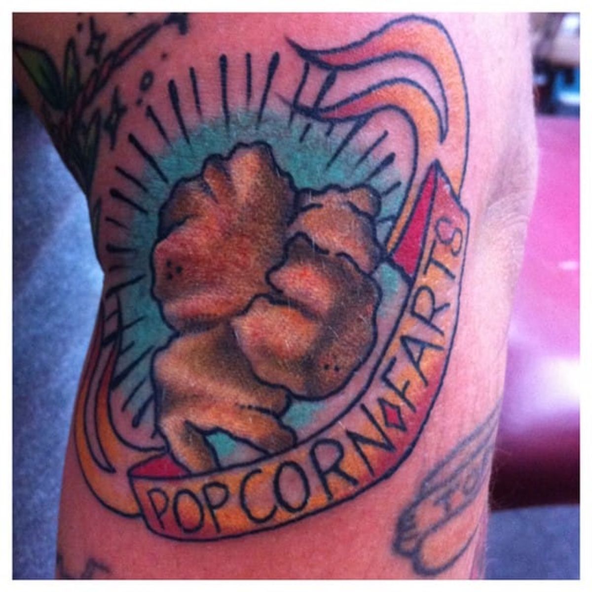 Tattoo uploaded by Stacie Mayer • Apparently popcorn illicits some ...
