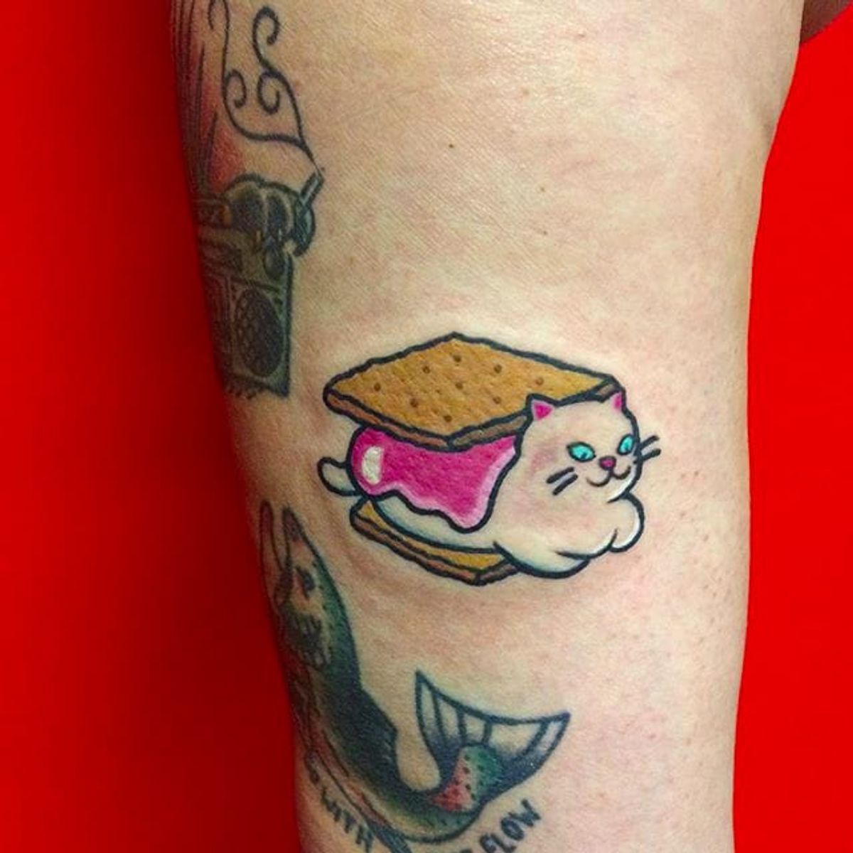 Tattoo uploaded by minerva • Cat Biscuit Tattoo by Maria Truczinski # ...