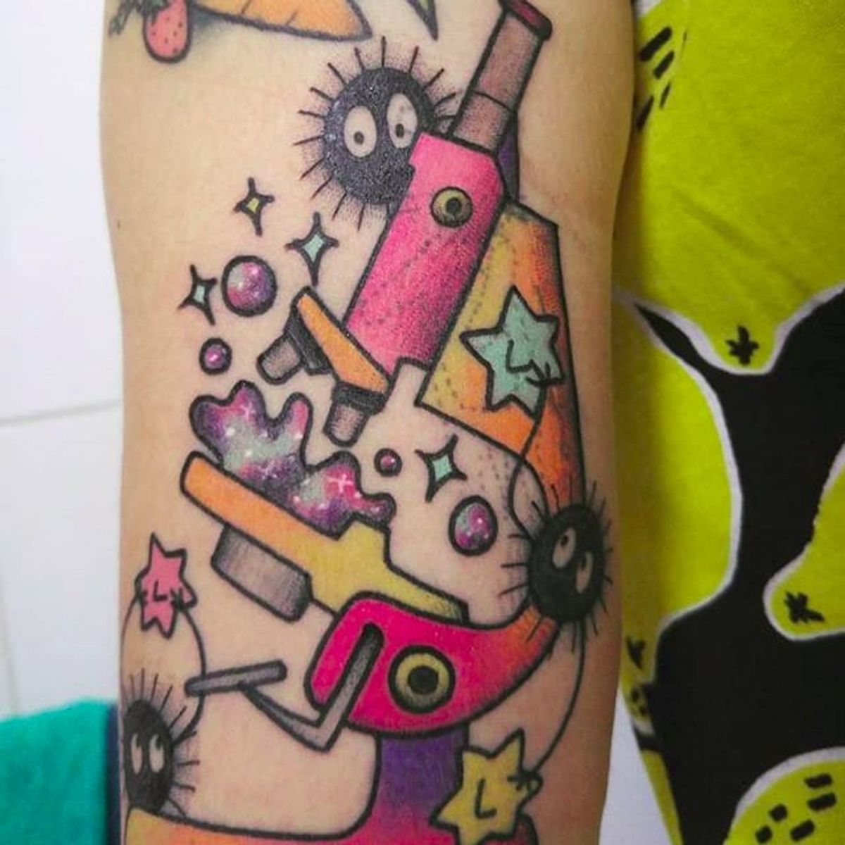 Tattoo uploaded by Servo Jefferson • Cute microscope and I think it's ...