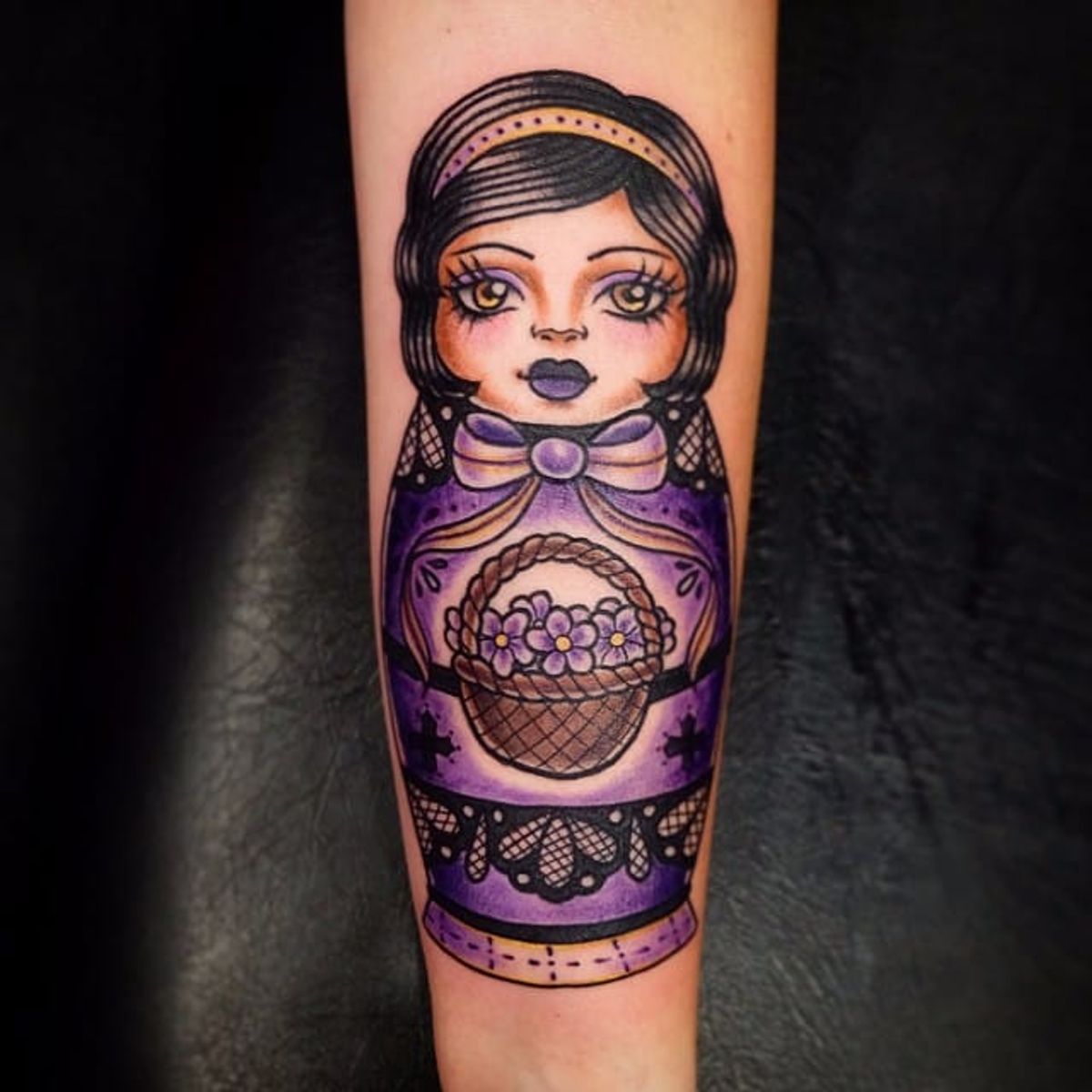 Tattoo Uploaded By Jentheripper • Russian Doll Tattoo Gigi Traditional Russiandoll