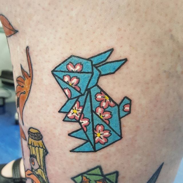 Origami Bunny Tattoos Search Results For 'rabbit Tattoo' T Shirts