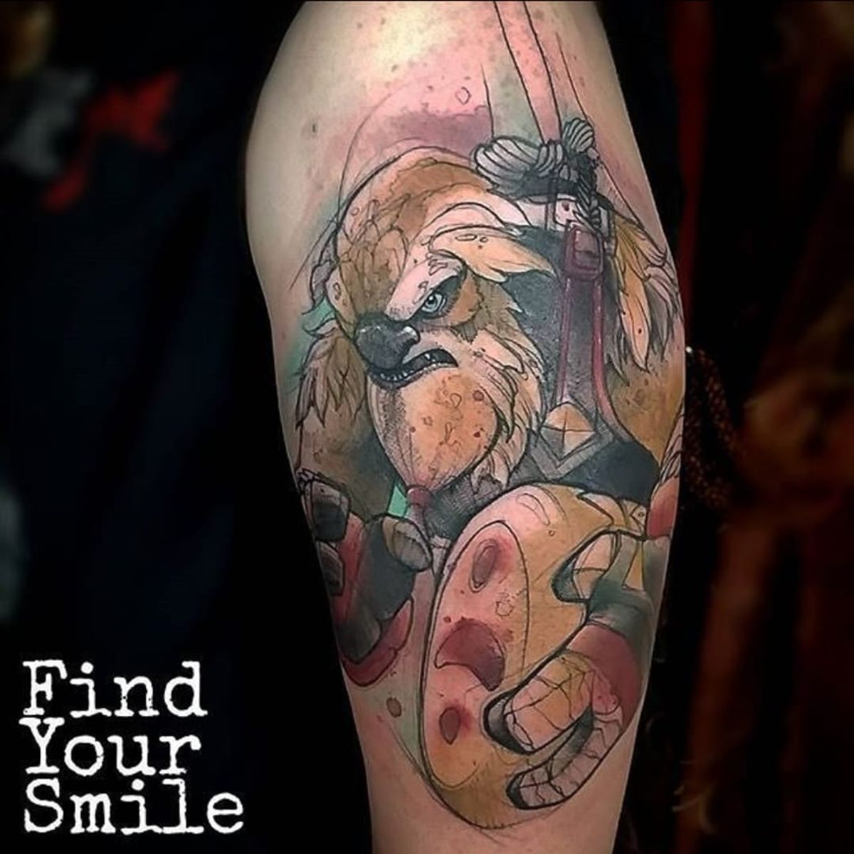 Tattoo uploaded by Ross Howerton • A watercolor Earthshaker by Russell ...