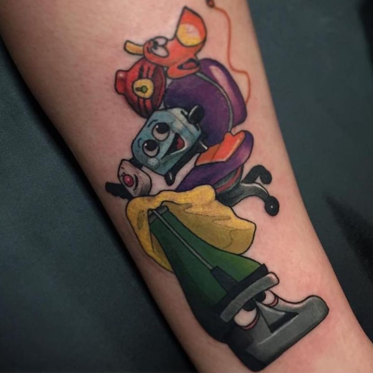 Tattoo uploaded by Ross Howerton • The whole Brave Little Toaster gang by Cory Cartwright (IG ...