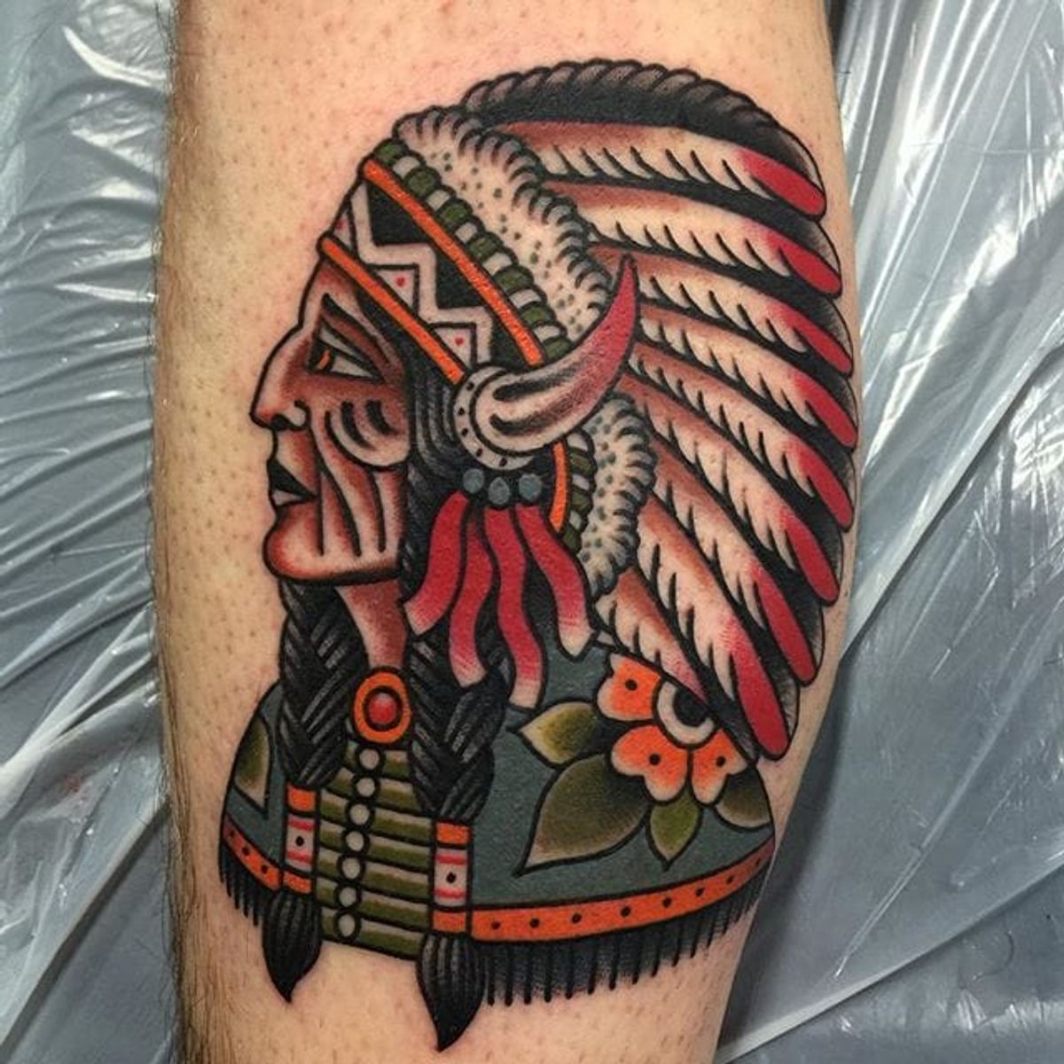 Tattoo uploaded by Robert Davies • Chief Tattoo by Lewis Parkin #chief ...