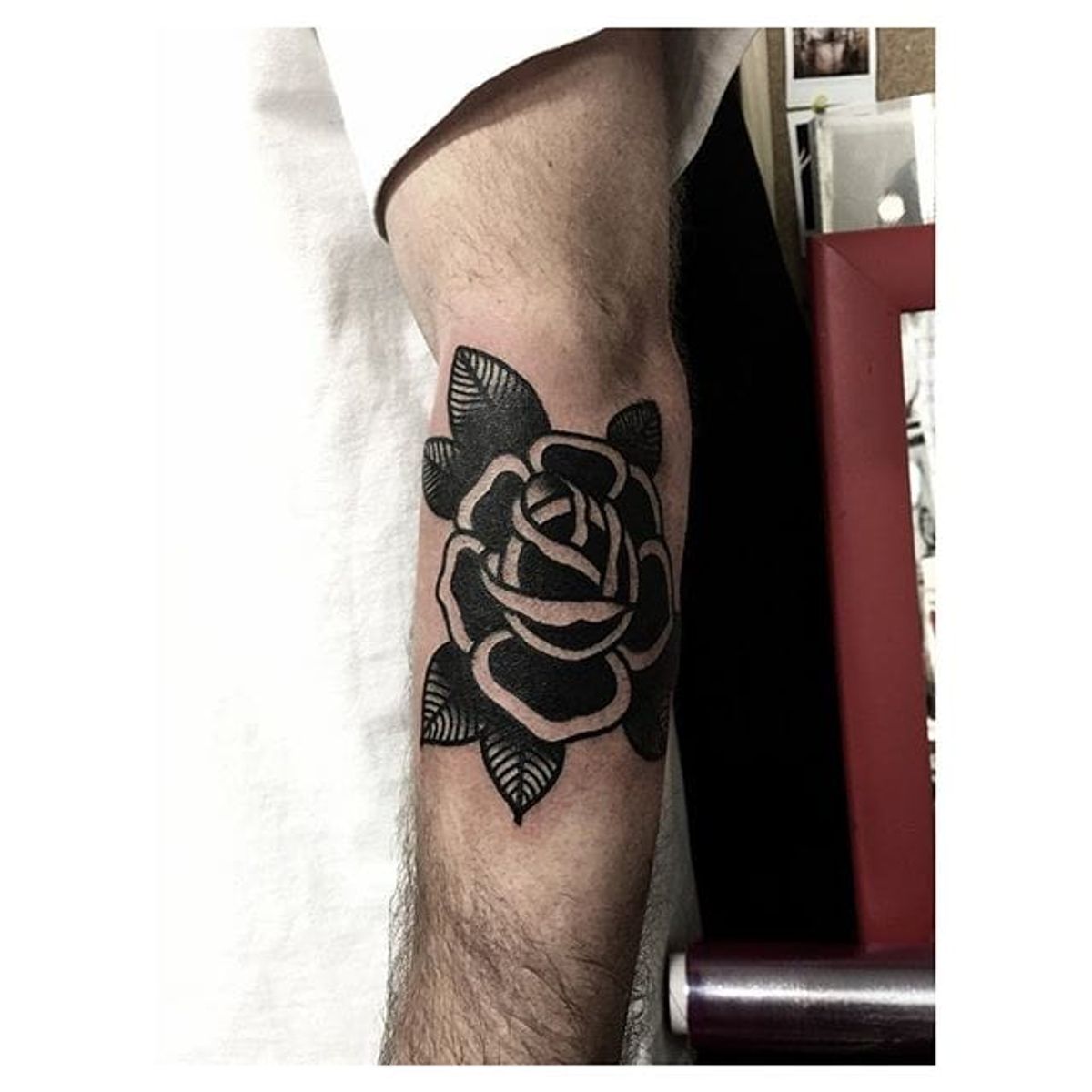 Tattoo uploaded by Robert Davies • Blackwork Rose Tattoo by Matty ...