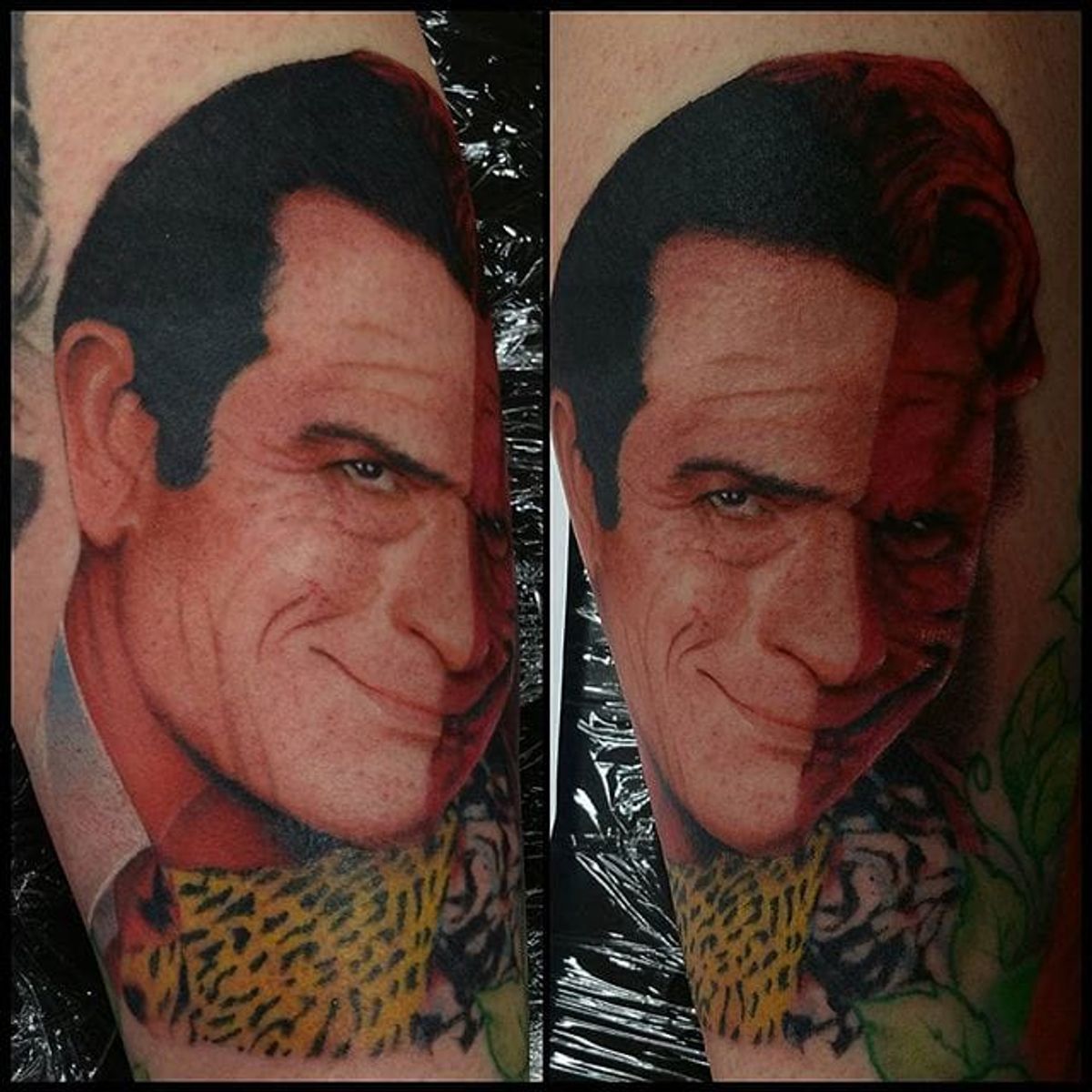 Tattoo uploaded by Robert Davies • Two Face Tattoo by Heather Beebe # ...