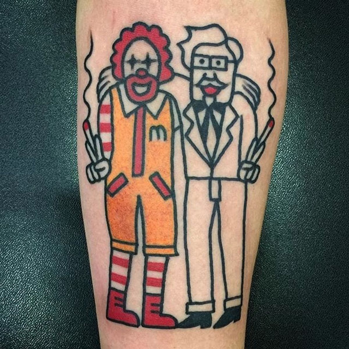 Tattoo uploaded by Tattoodo • Ronald Mc D & The Colonel by Wan #Wan # ...