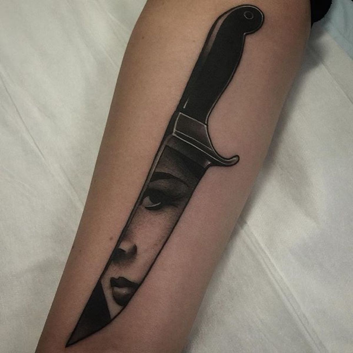 Tattoo uploaded by JenTheRipper • Rad knife tattoo by Pari Corbitt # ...