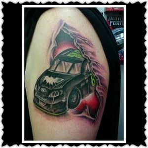 Tattoo uploaded by Tattoodo • NASCAR piece by Dan Lazi (via IG ...