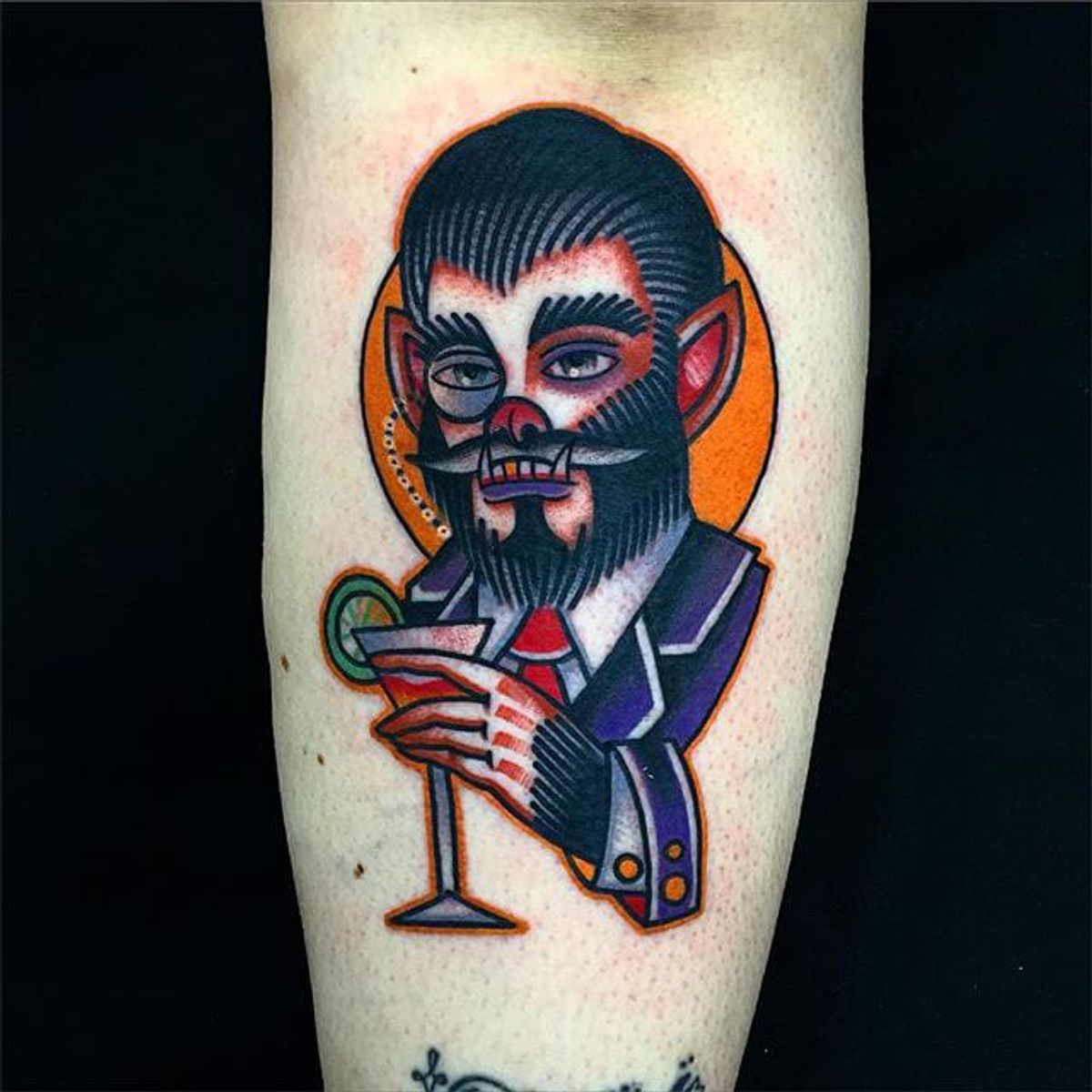 Tattoo uploaded by Alex Wikoff • Dapper werewolf by Dani Queipo (Via IG ...