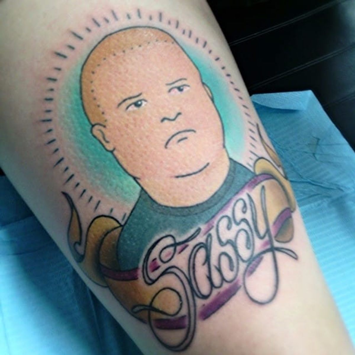Tattoo uploaded by Xavier • King of the Hill tattoo by Richard Hayes # ...