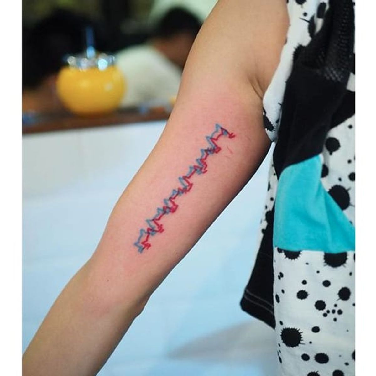 Tattoo uploaded by Xavier • Cat anaglyph tattoo by Marcus Yuen. # ...