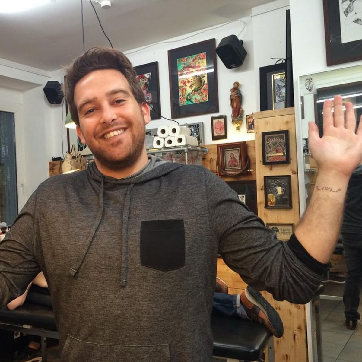 Tattoo uploaded by Joe • Shruggie tattoo. #Shrug #Shruggie #Shrugtattoo ...