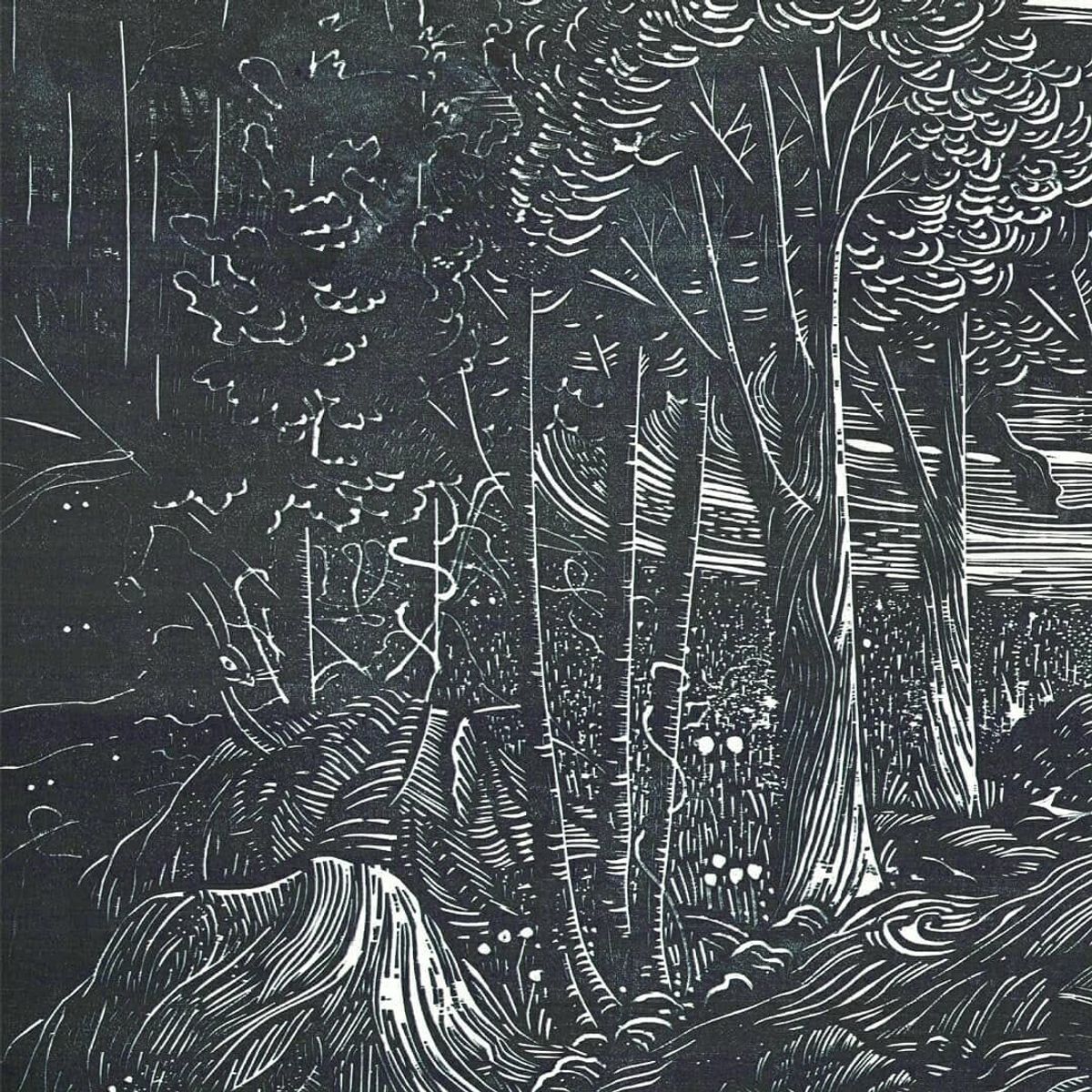 Tattoo uploaded by Noel'le Longhaul • Monolithic woodcut print, panel 3 ...