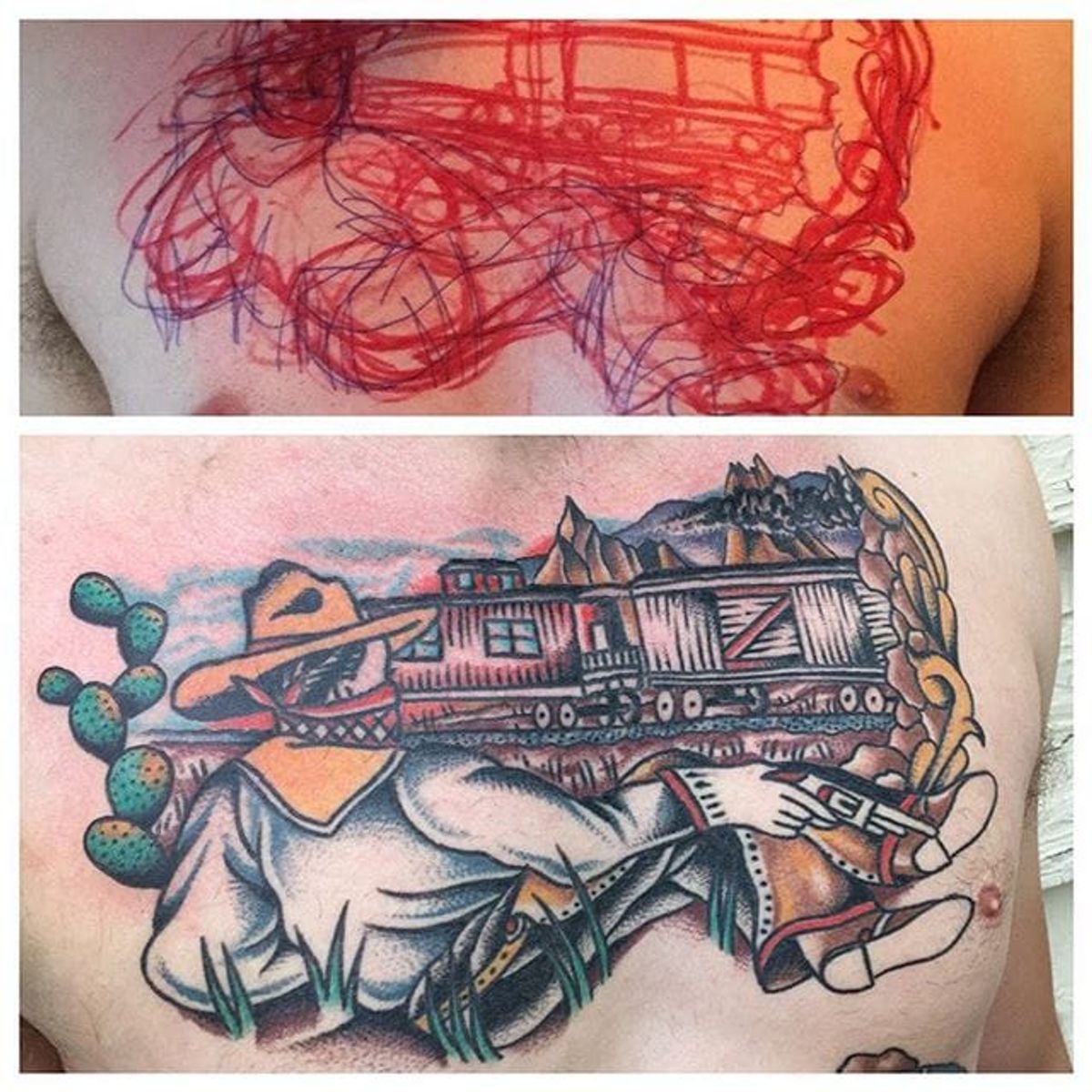 Tattoo uploaded by Robert Davies • Outlaw Tattoo by Max Kuhn #cowboy # ...
