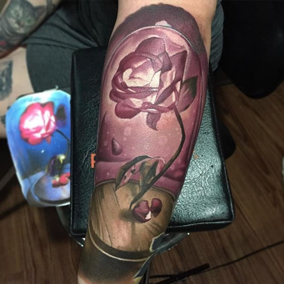 Tattoo uploaded by Xavier • Beauty and the Beast tattoo by Mike ...