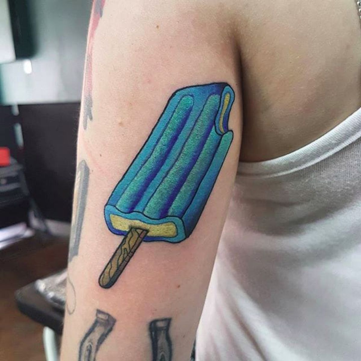 Tattoo uploaded by Servo Jefferson • Creamsicle by Paul Collocott (via IG -- handstyletattoos) # ...