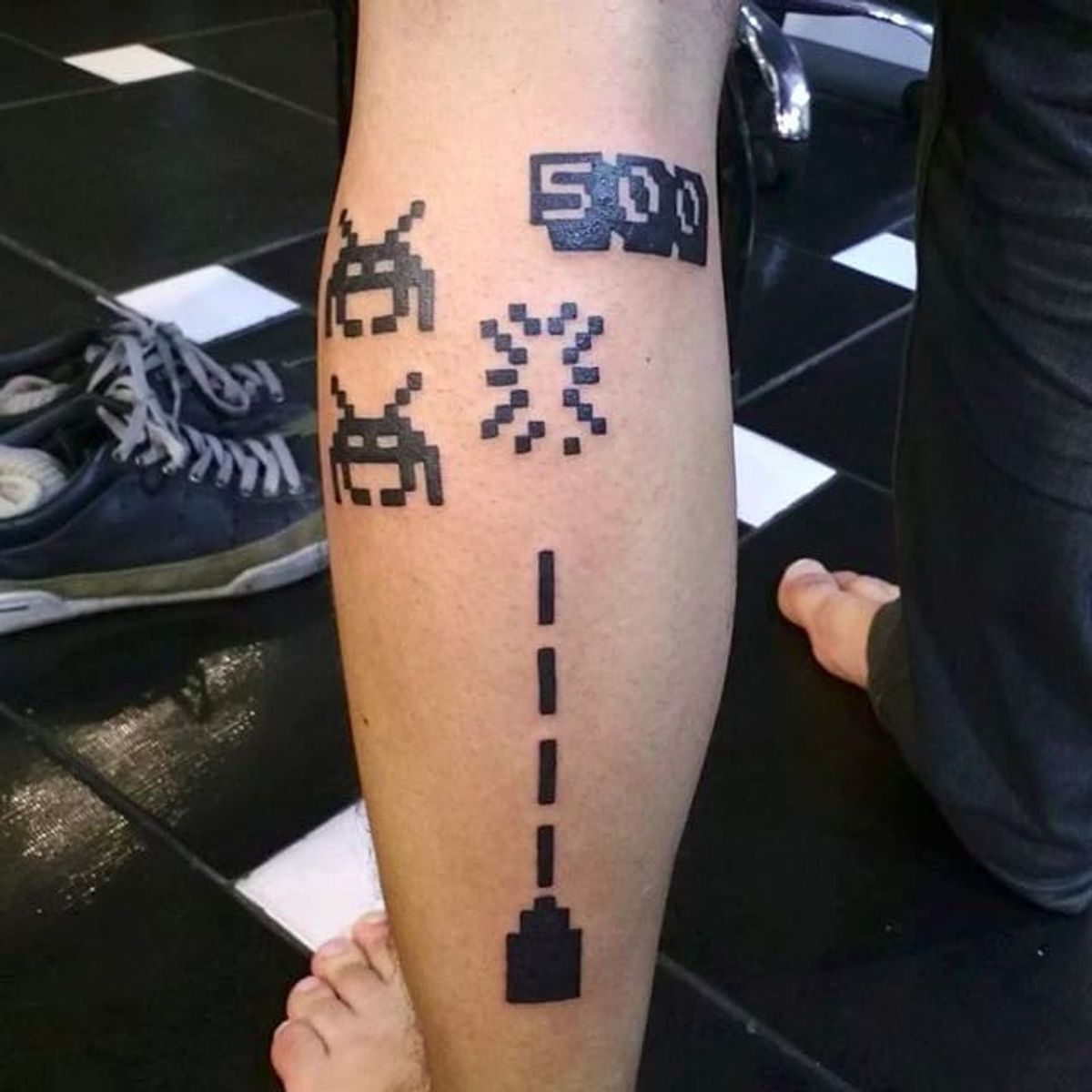 Tattoo uploaded by Servo Jefferson • Space Invaders tattoo by Maureen ...