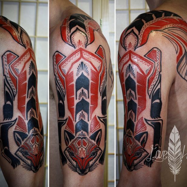 David Hale Fox Tattoos