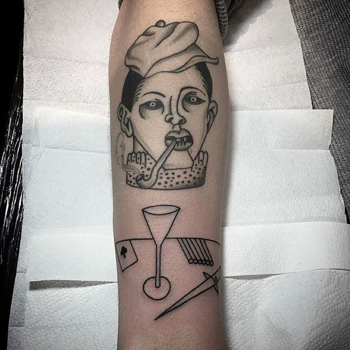 Tattoo uploaded by minerva • Beautifully distorted Tattoo by Caleb ...