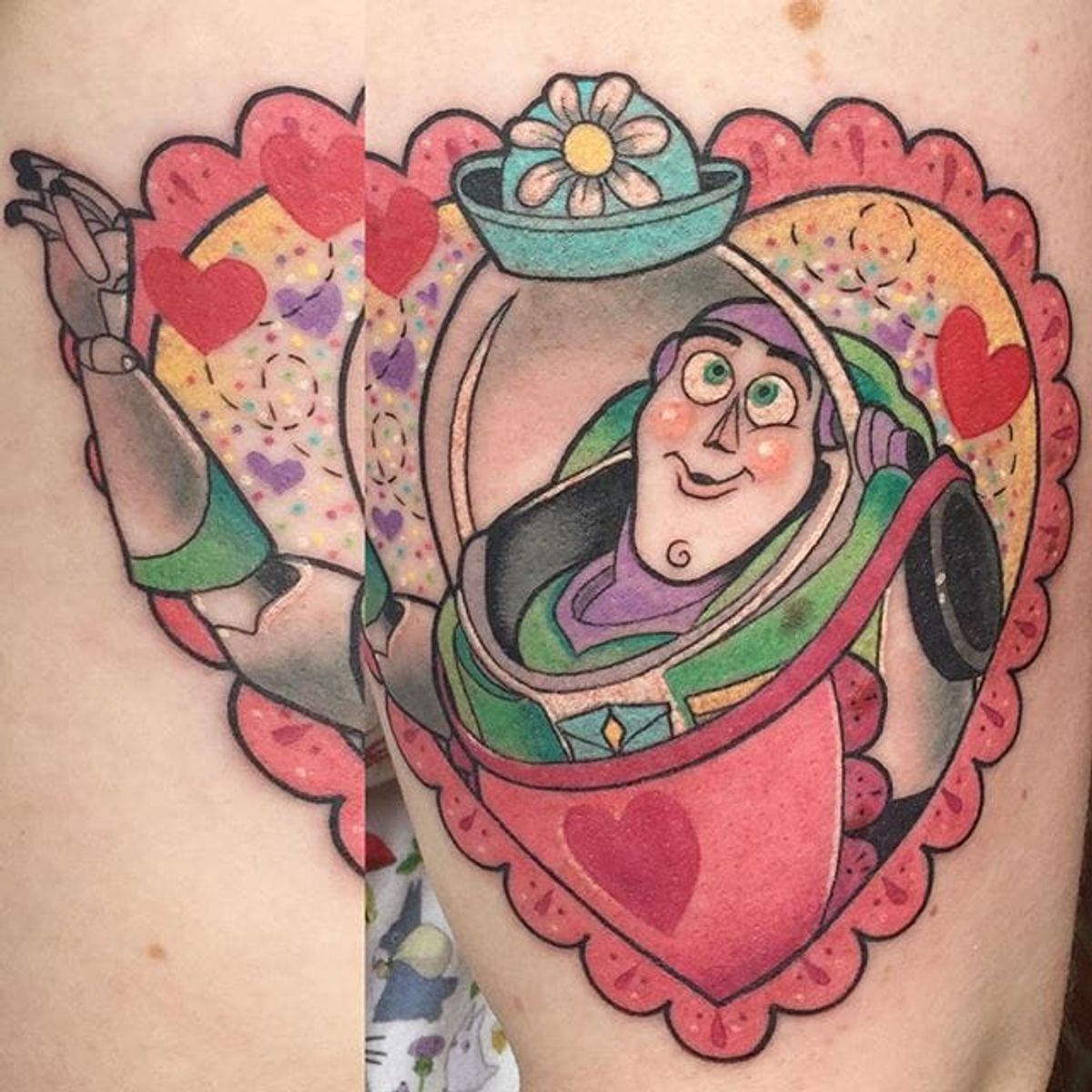 Tattoo uploaded by Stacie Mayer • Buzz Lightyear getting in touch with ...
