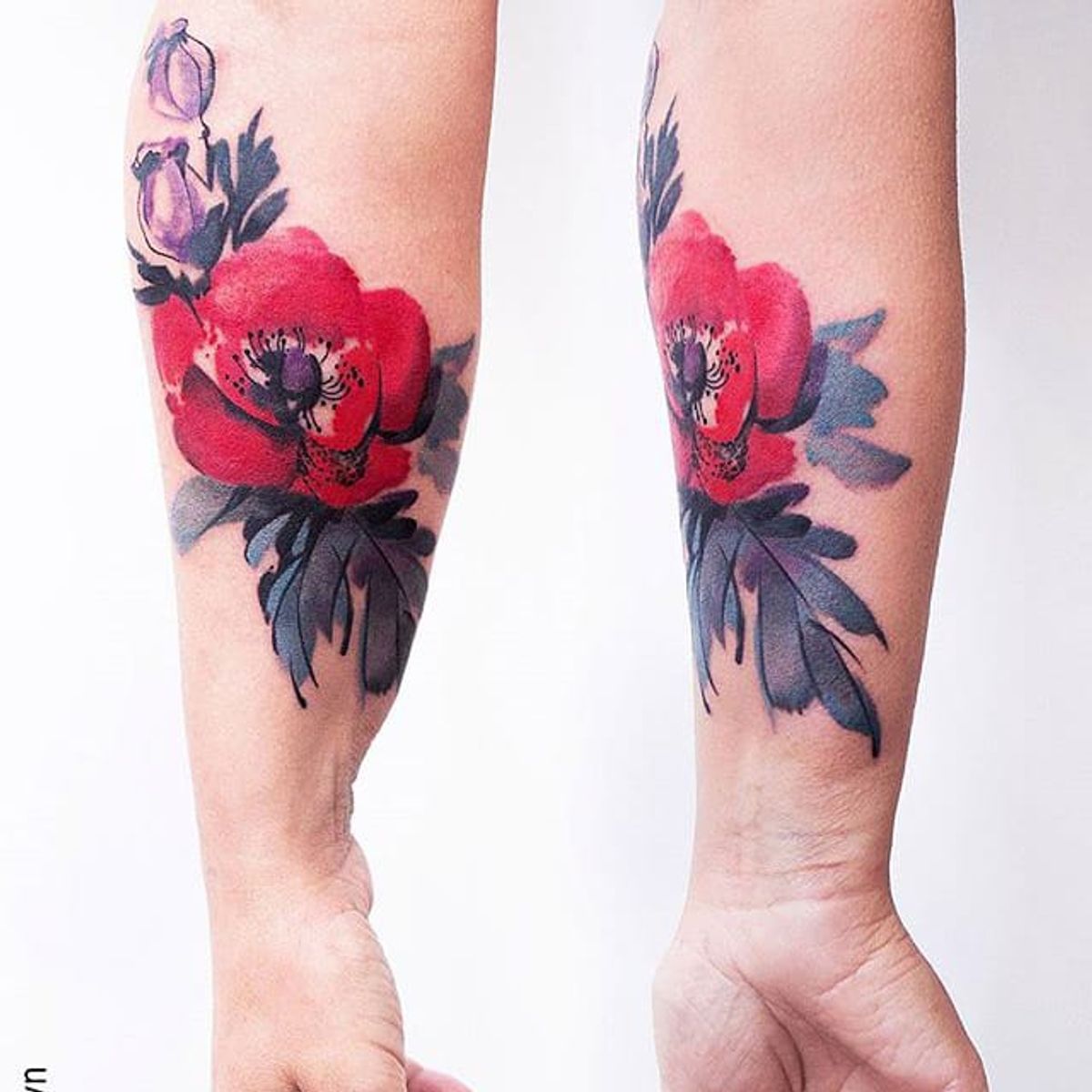 Tattoo uploaded by Alex Wikoff • Pretty Poppy by Sasha Marsh (via IG ...