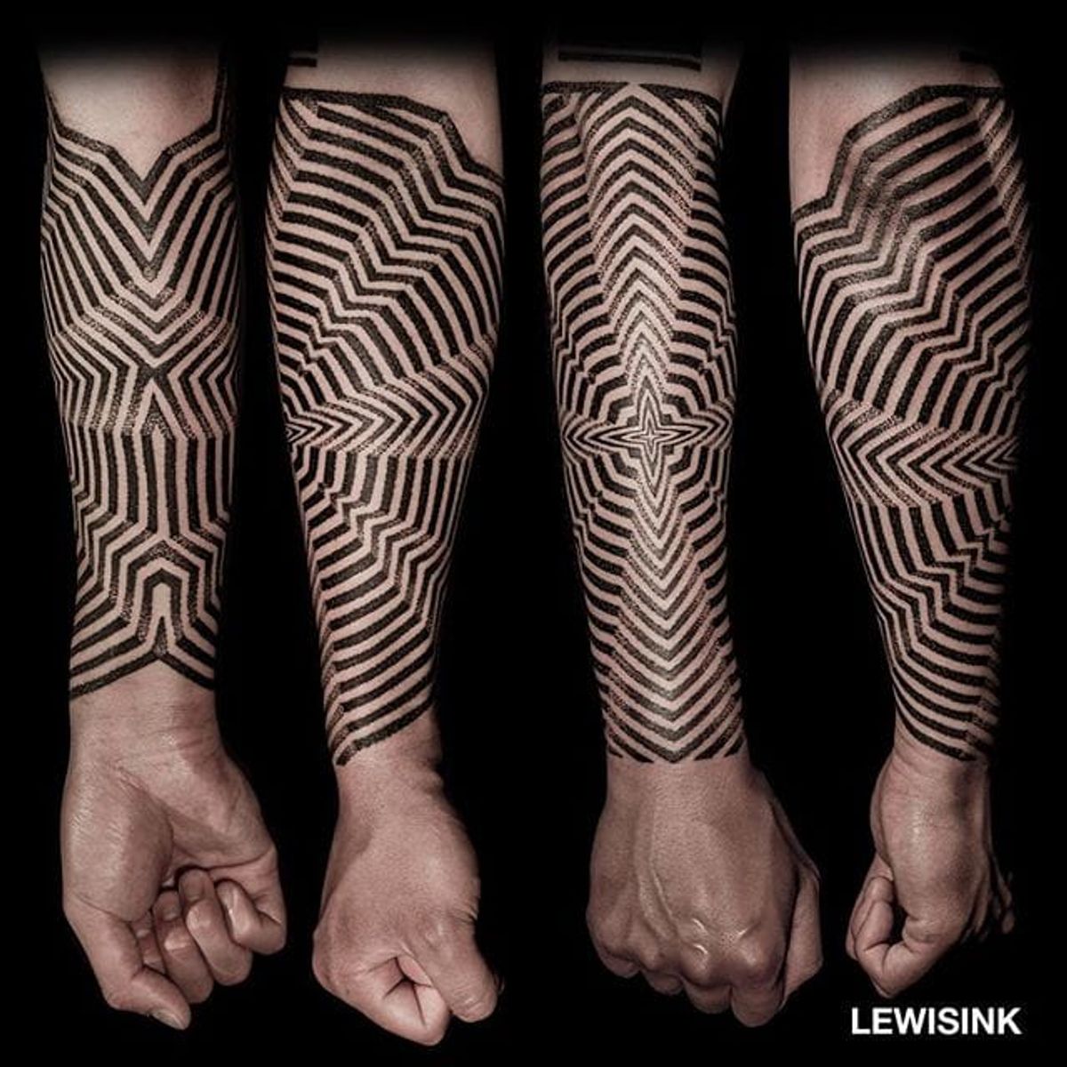 Tattoo uploaded by Xavier • Pointillism optical illusion tattoo by ...