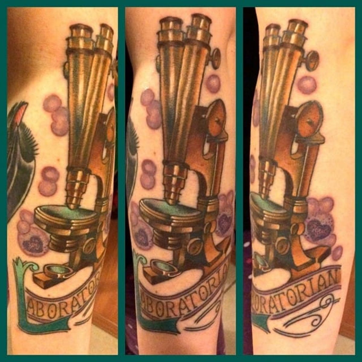 Tattoo uploaded by Servo Jefferson • Microscope tattoo by Stacey Martin ...