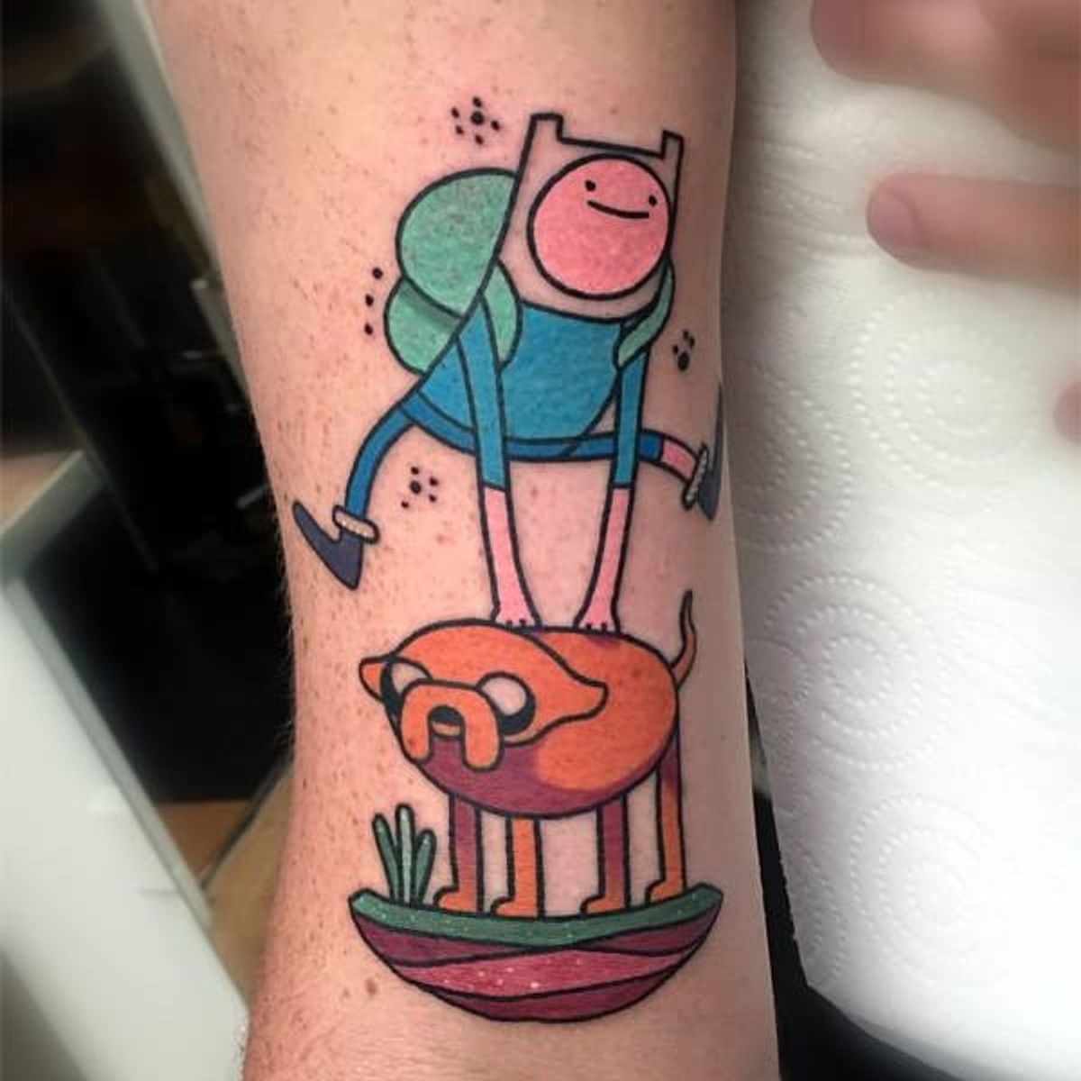 Tattoo uploaded by Xavier • Finn and Jake tattoo by Alex Iumsa. # ...