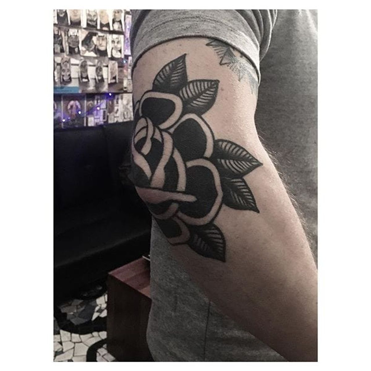 Tattoo uploaded by Robert Davies • Blackwork Rose Tattoo by Matty ...
