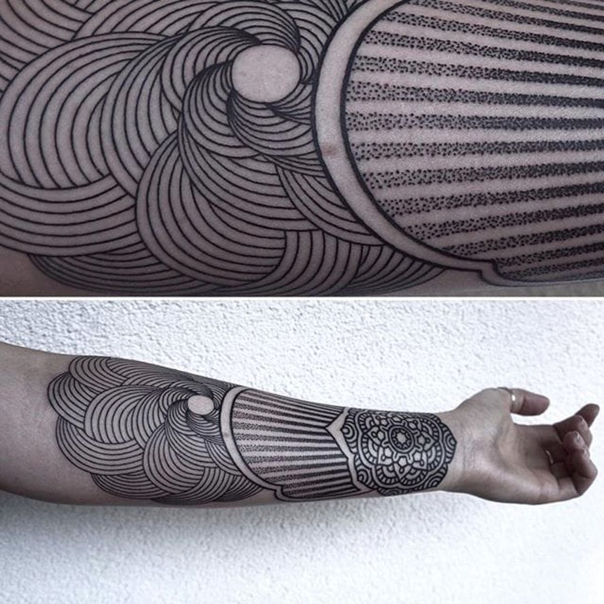 Tattoo uploaded by Xavier • Sacred geometric tattoo by Jessi Manchester ...