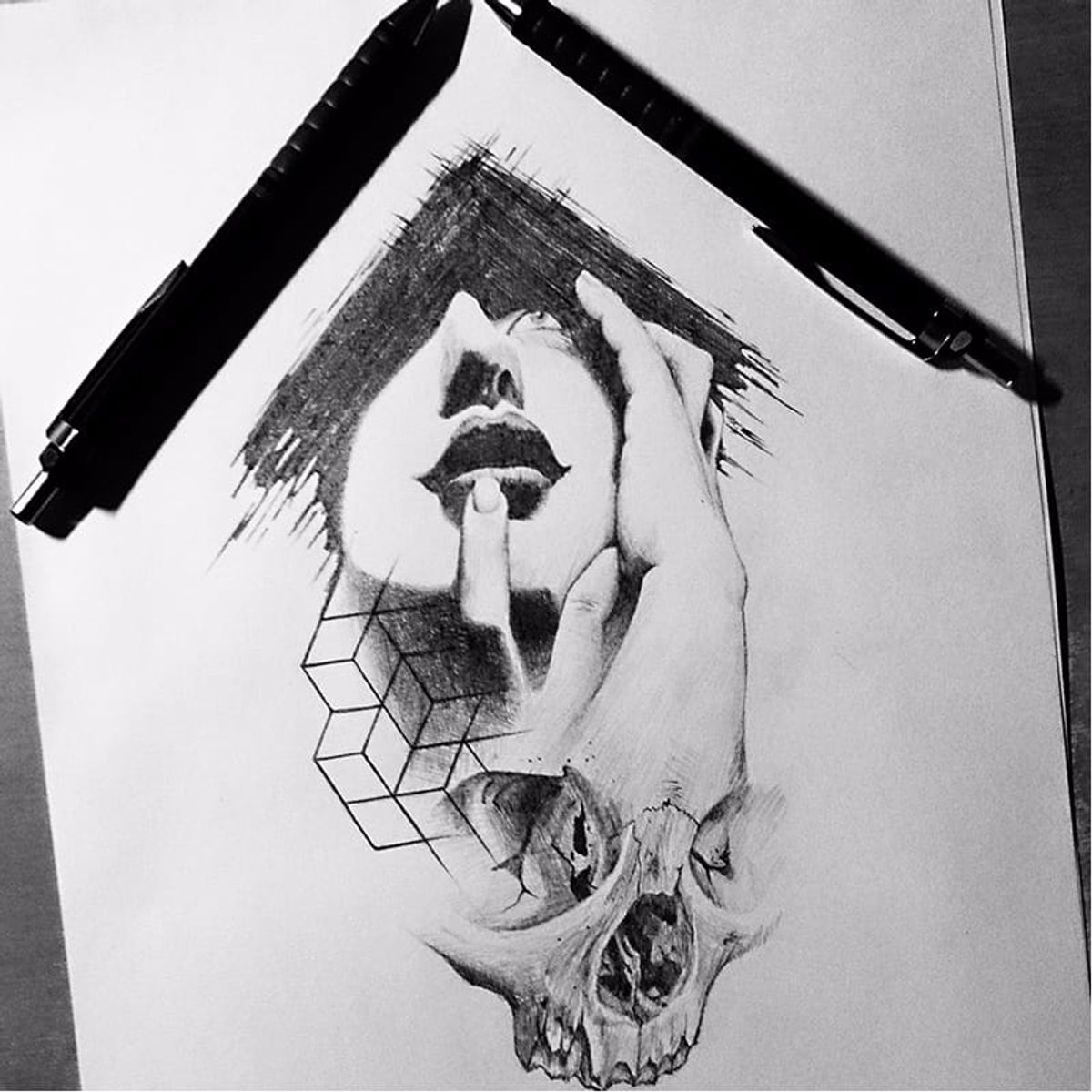 Tattoo uploaded by Sarah Calavera • Sumptuous drawing of woman and ...
