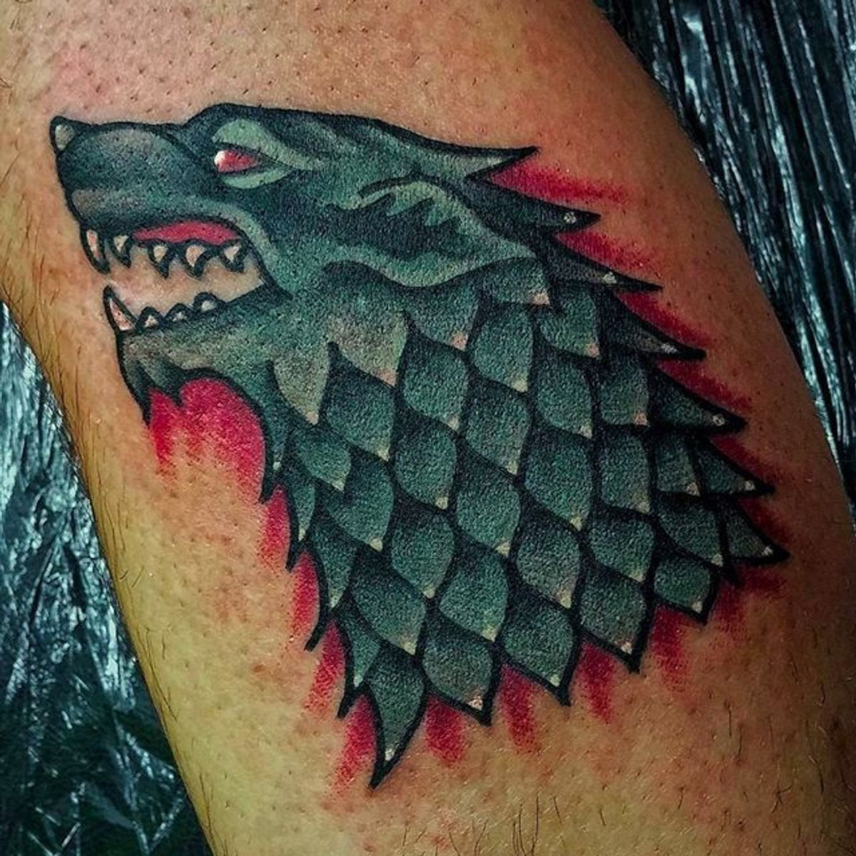 Tattoo uploaded by minerva • Direwolf of the House Stark Tattoo by Joe ...