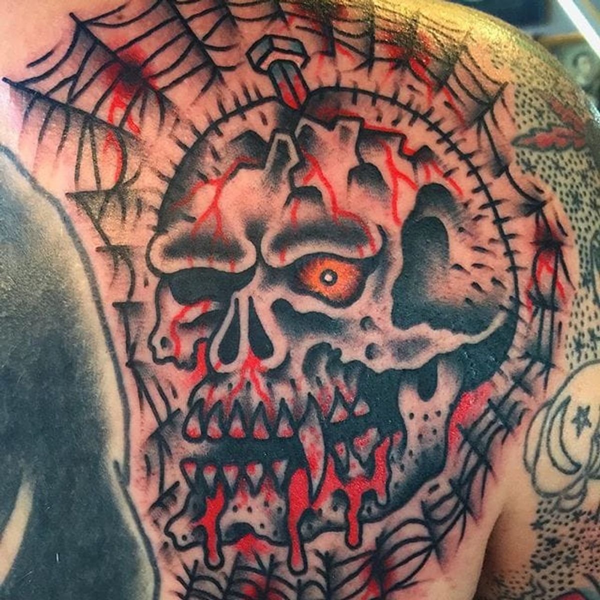 Tattoo uploaded by Robert Davies • Skull Tattoo by Joe Chatt #skull # ...