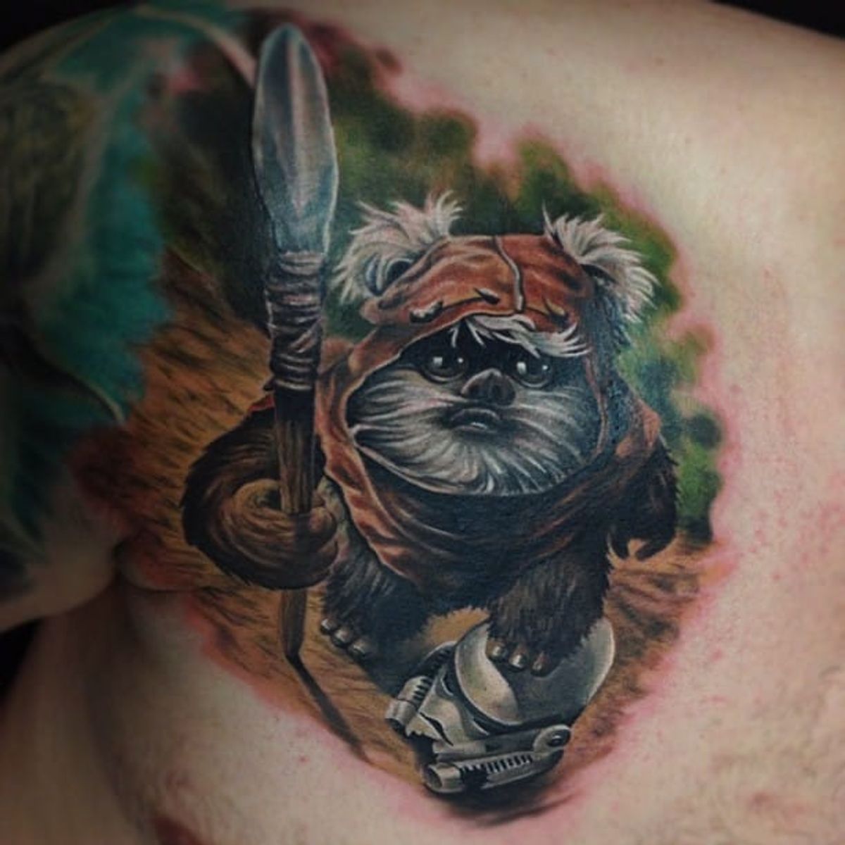 Tattoo uploaded by Robert Davies • Ewok Tattoo by Randy Engelhard #ewok ...