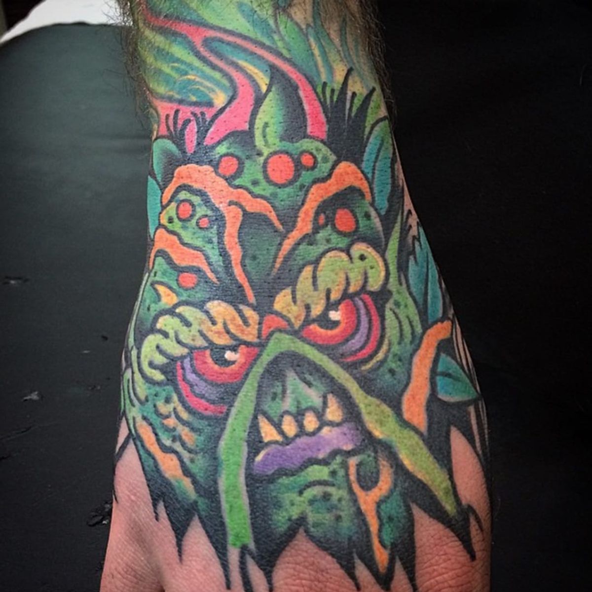 Tattoo uploaded by Charlie Connell • A traditional take on Swamp Thing ...