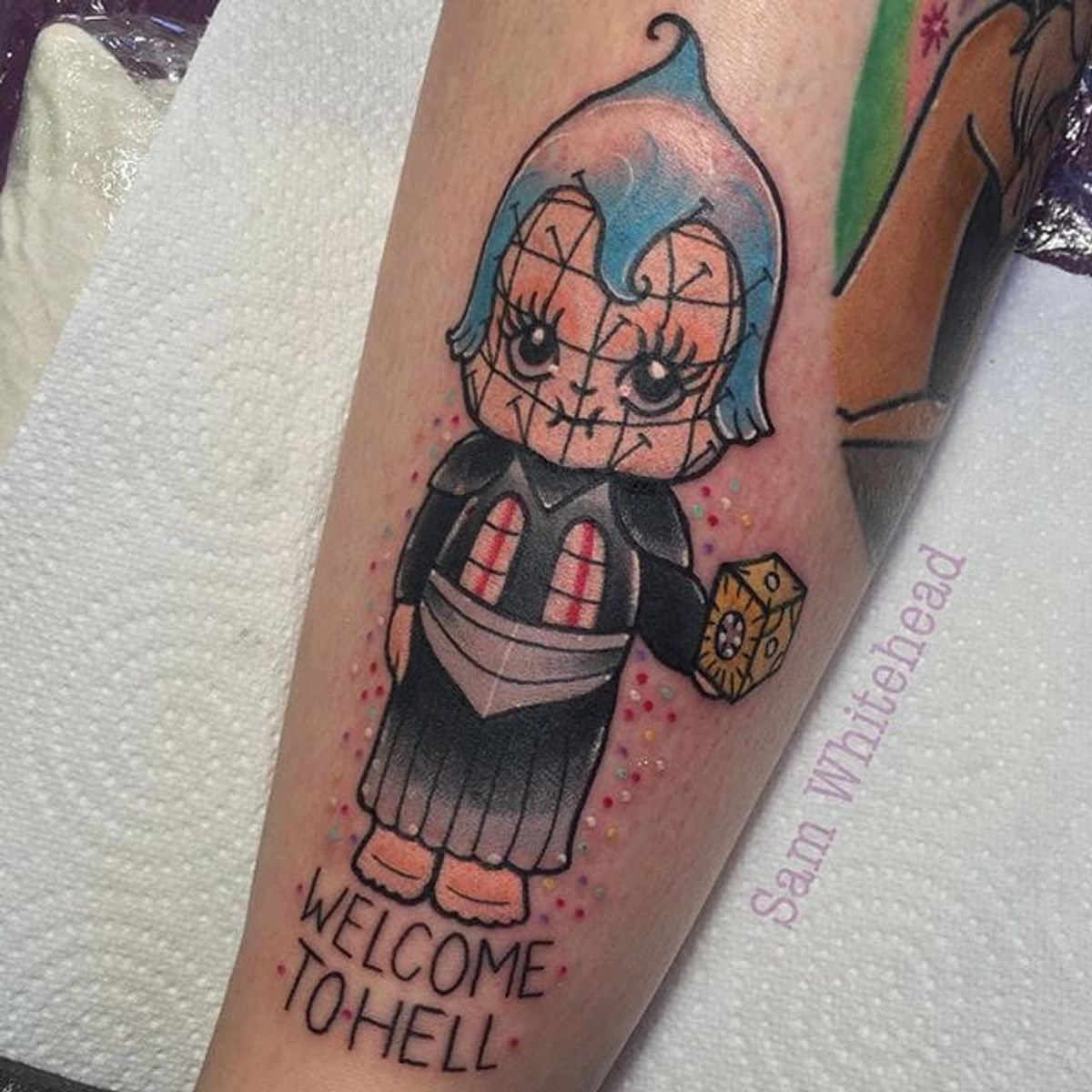 Tattoo uploaded by Xavier • Hellraiser Kewpie tattoo by Sam Whitehead ...