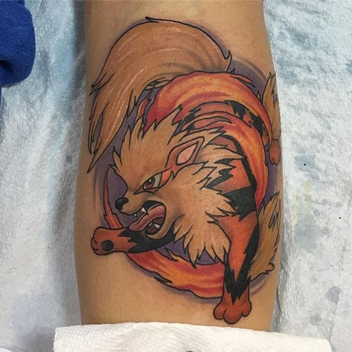 Tattoo uploaded by Robert Davies • Arcanine Tattoo by Courtney Raimondi ...