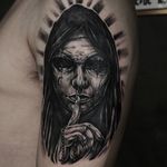 Tattoo uploaded by Xavier • Blackwork nun tattoo by ma87tattoo on ...