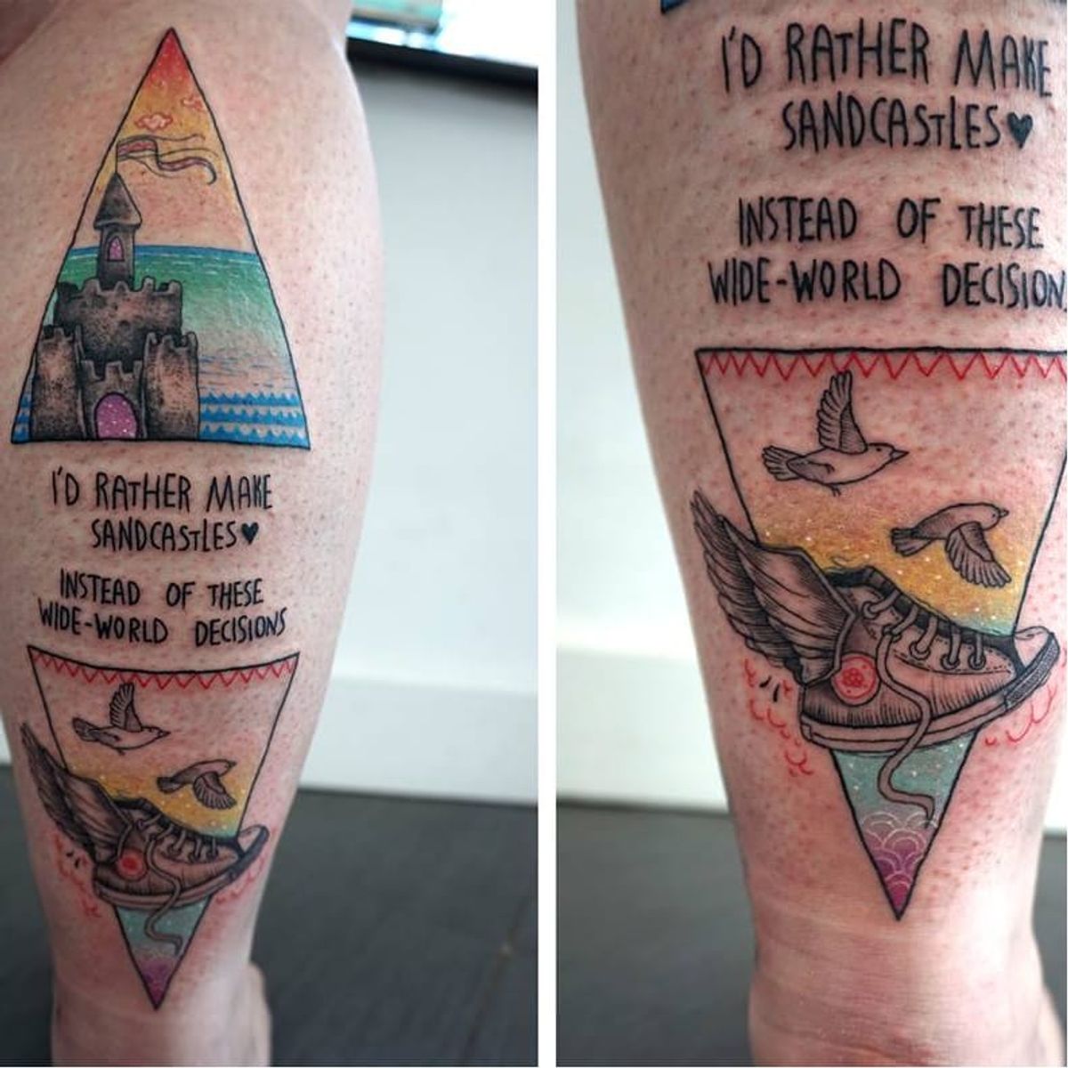 Tattoo uploaded by JenTheRipper • Sand castle tattoo by Miss Sucette # ...