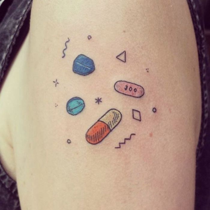 Pill Tattoo Designs