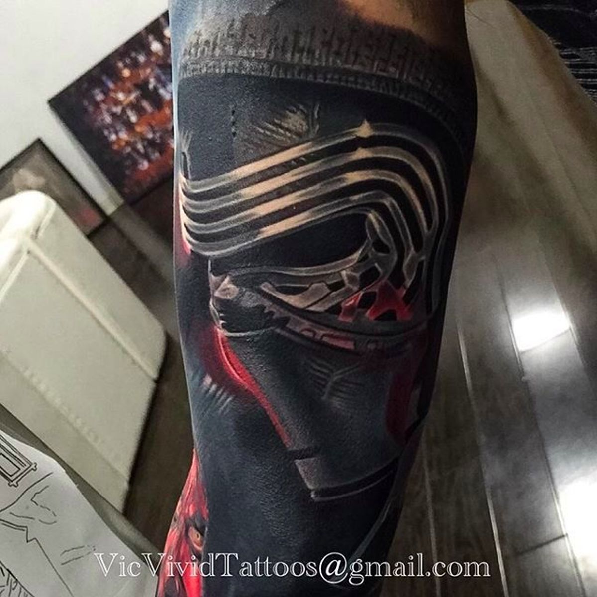 Tattoo uploaded by rcallejatattoo • Really cool Kylo Ren tattoo # ...